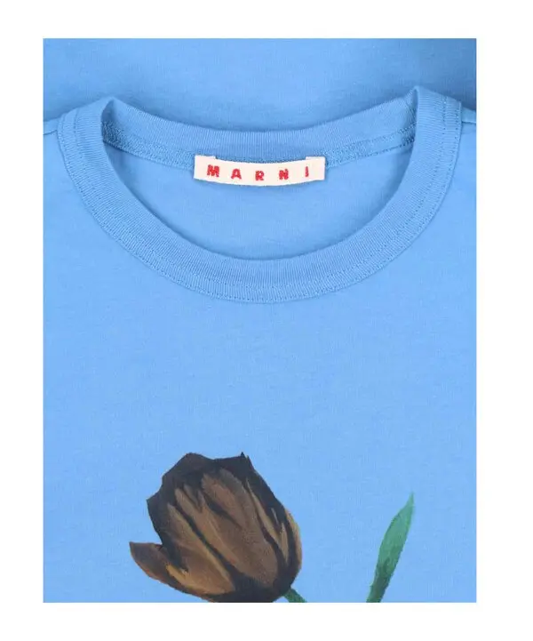 Marni Logo Printed Crewneck T-shirt