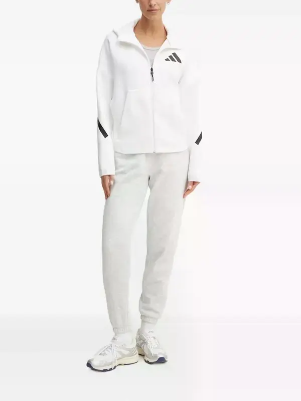 Adidas Logo Detail Zip-up Hoodie