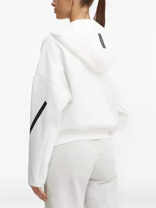 Adidas Logo Detail Zip-up Hoodie