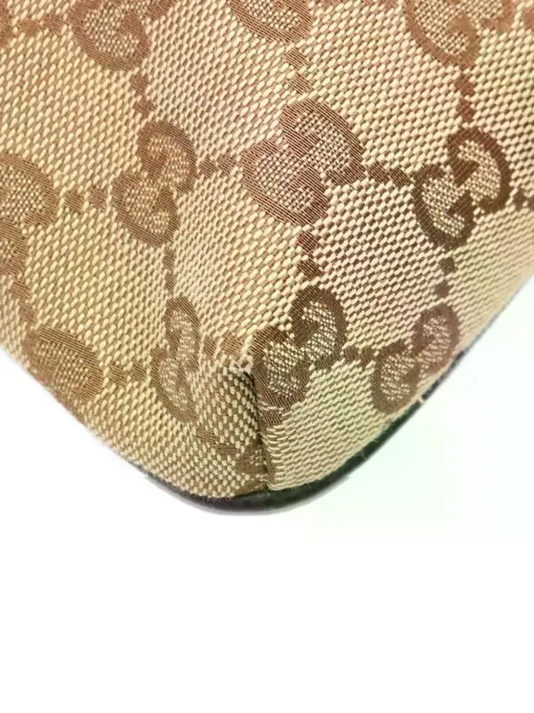 Gucci Gg Monogram Canvas Shoulder Bag - Brown