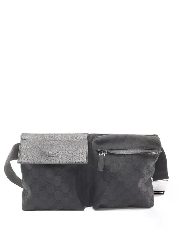 Gucci Gg Canvas Belt Bag - Black