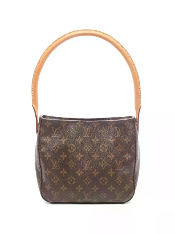 LOUIS VUITTON Monogram Canvas Mm Looping Tote Bag - Brown