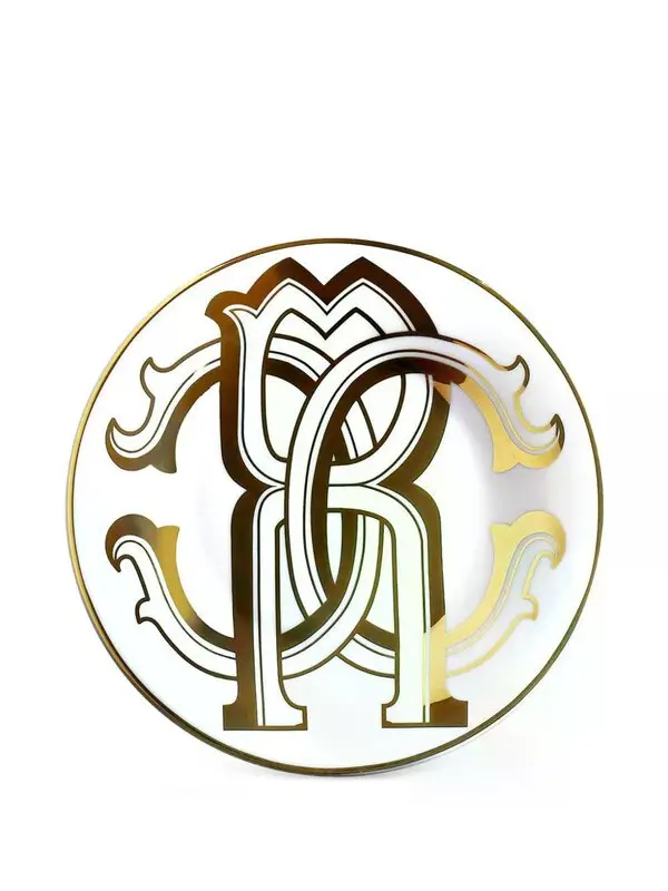 Roberto Cavalli Monogram Bread Plate - White
