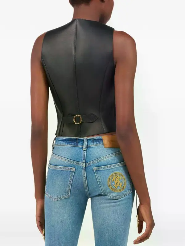 Roberto Cavalli Leather Waistcoat