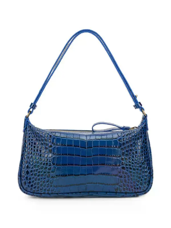 Roberto Cavalli Crocodile-effect Logo Plaque Shoulder Bag