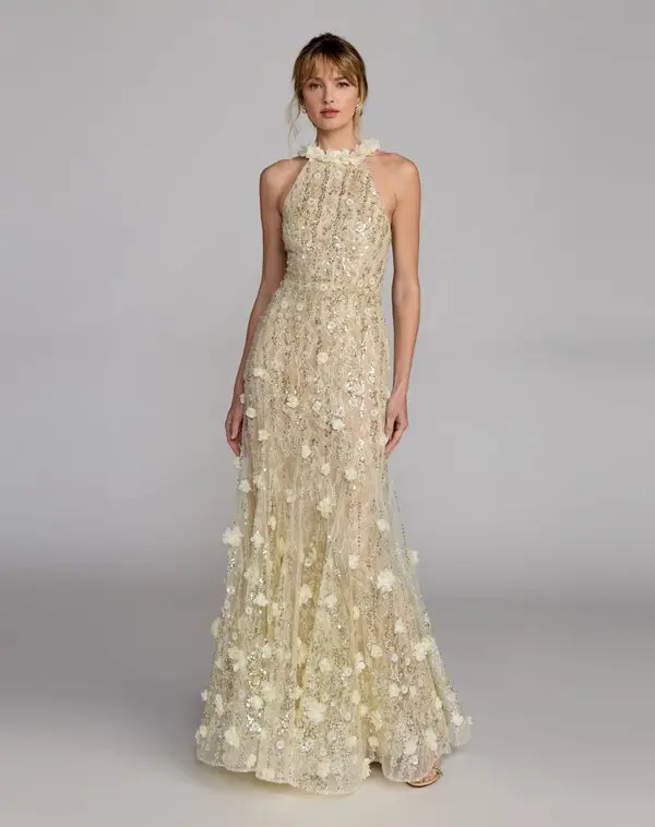 MAC DUGGAL COLLECTION Embellished Lace Gown