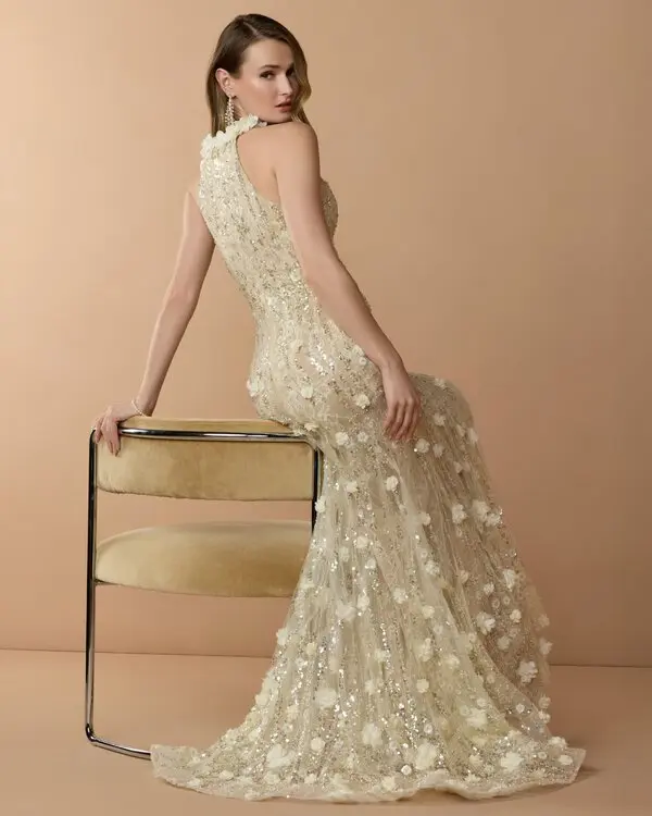MAC DUGGAL COLLECTION Embellished Lace Gown