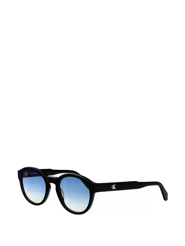 Calvin Klein Round Frame Sunglasses - Black