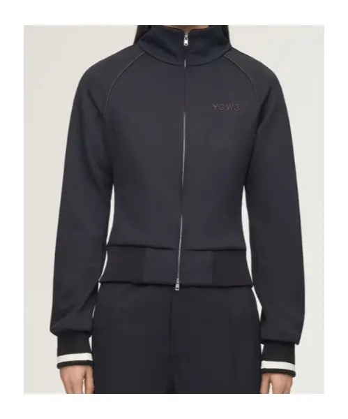 Y3 X Wales Bonner Logo Embroidered Zip-up Jacket