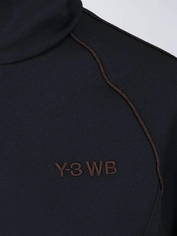 Y3 Logo Embroidered Zip-up Sweatshirt