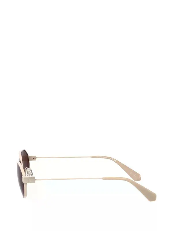 Calvin Klein Geometric Frame Sunglasses