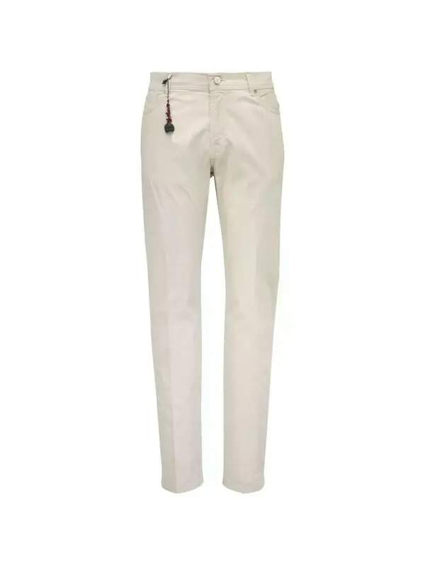 Marco Pescarolo Slim-fit Five-pocket Trousers - Neutrals