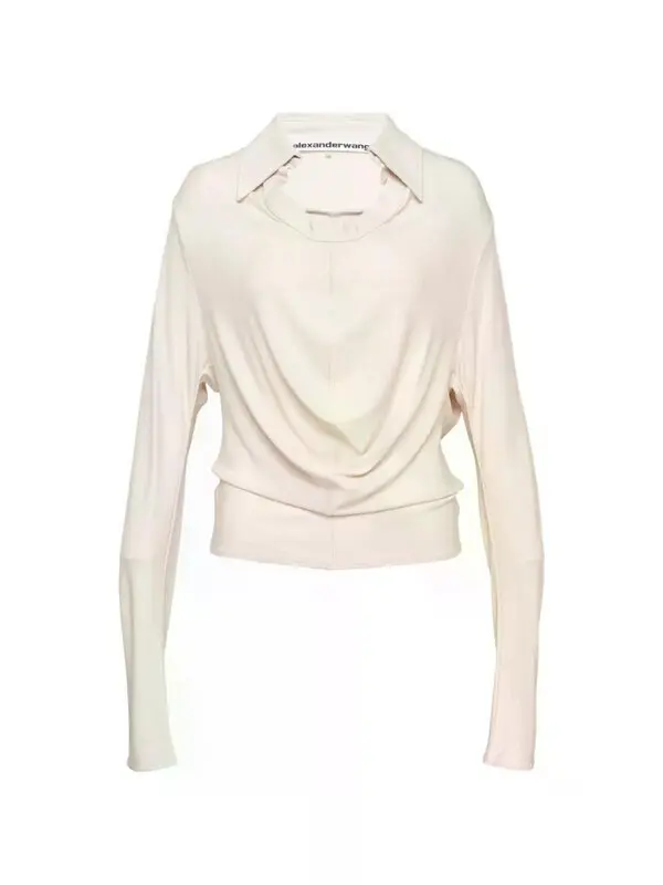 Alexander Wang Cowl Neck Draped Top