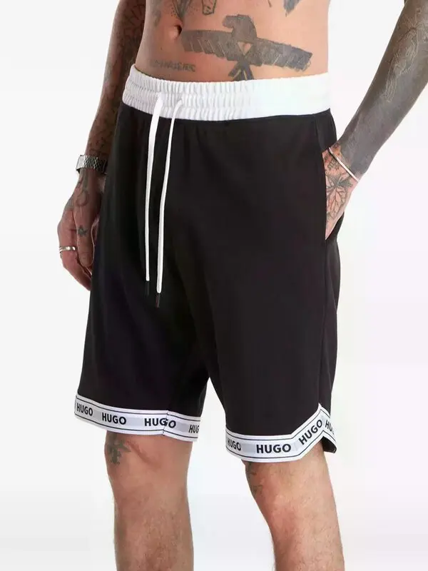 Hugo Logo-trim Drawstring Shorts