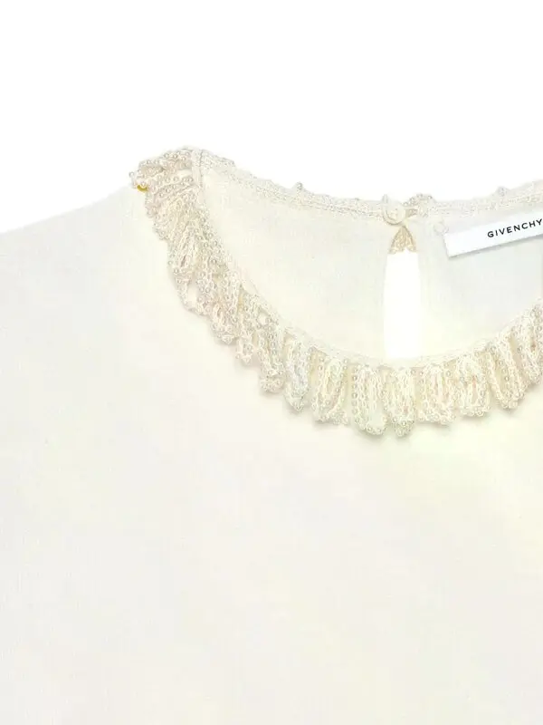 Givenchy Pearl-embellished Cropped T-shirt