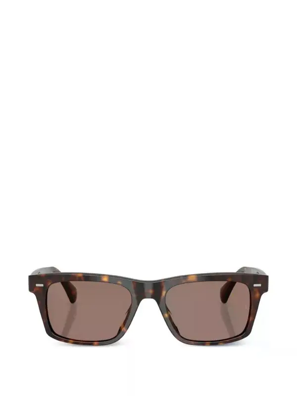 Oliver Spencer R-16 Square-frame Sunglasses - Brown