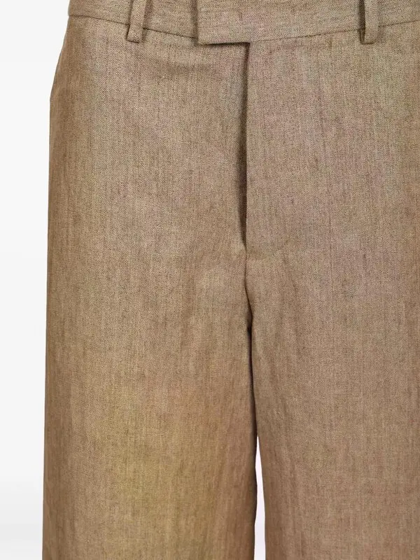 Emporio Armani Straight Leg Belt-loop Trousers