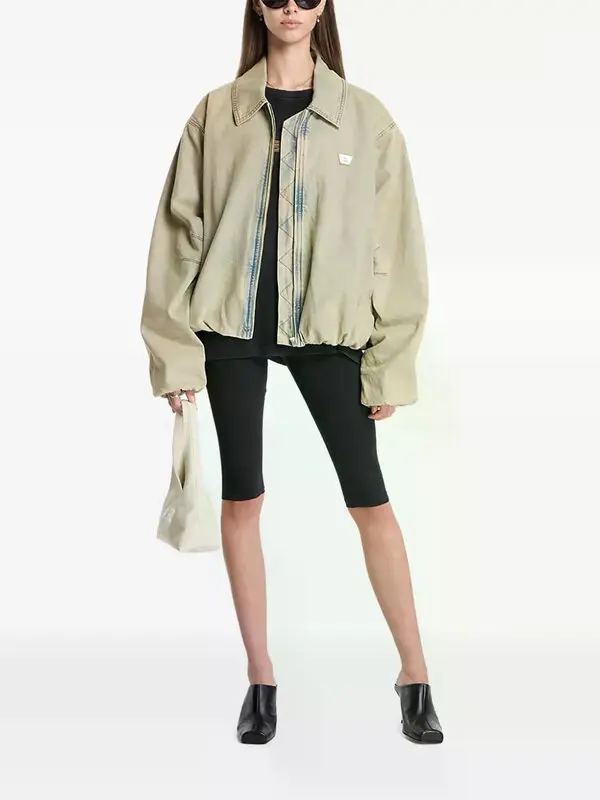 MISBHV Sand-washed Bomber Denim Jacket
