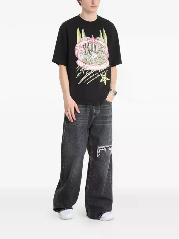 Off-White Big Frame World Skate Graphic-print T-shirt