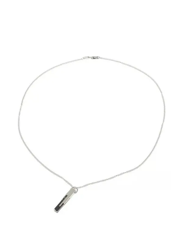 VITALY Glitch Marble Necklace - Silver