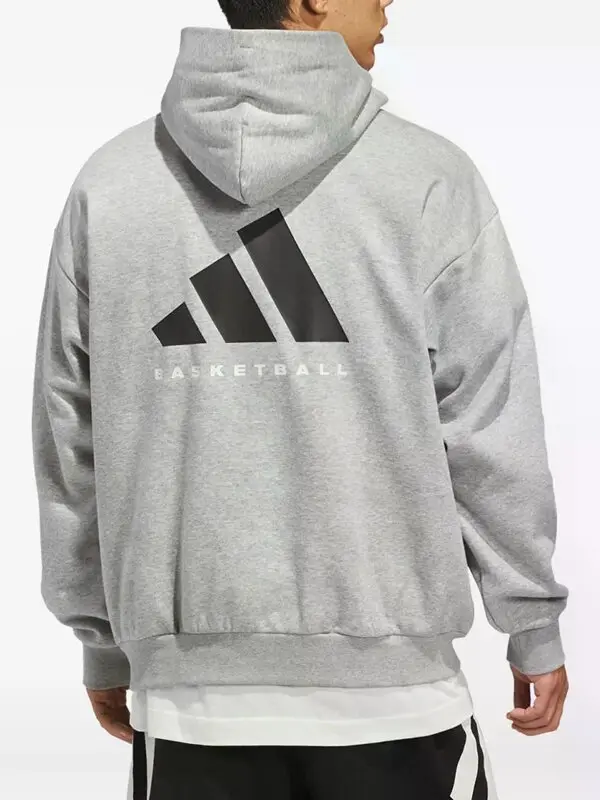 Adidas Logo Print Fleece Hoodie