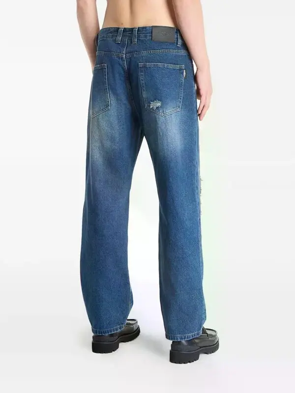 WASTED Cotton Straight-leg Jeans