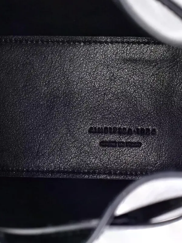Saint Laurent Convertible Leather Bucket Bag