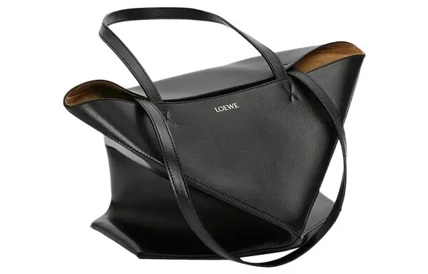 Loewe Medium Puzzle Fold Tote - Black