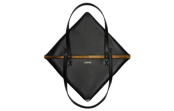Loewe Medium Puzzle Fold Tote - Black