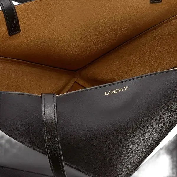 Loewe Medium Puzzle Fold Tote - Black
