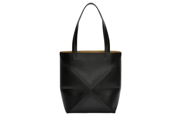 Loewe Medium Puzzle Fold Tote - Black