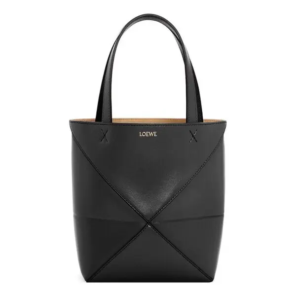 Loewe Mini Puzzle Fold Tote - Black
