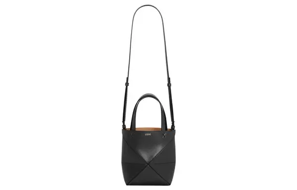 Loewe Mini Puzzle Fold Tote - Black