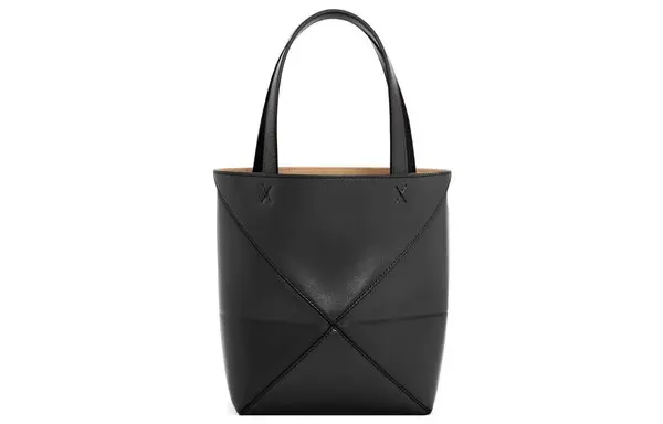 Loewe Mini Puzzle Fold Tote - Black