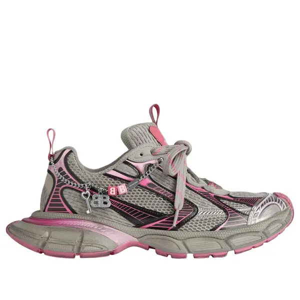 Balenciaga 3xl Gradient Sneaker With Charms - Grey/pink