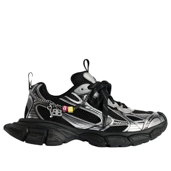 Balenciaga 3xl Sneaker With Charms - Black/silver