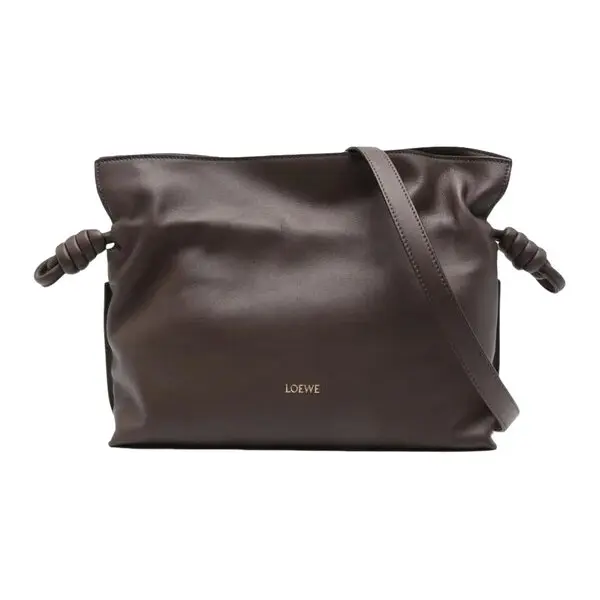 Loewe Medium Flamenco Clutch - Chocolate