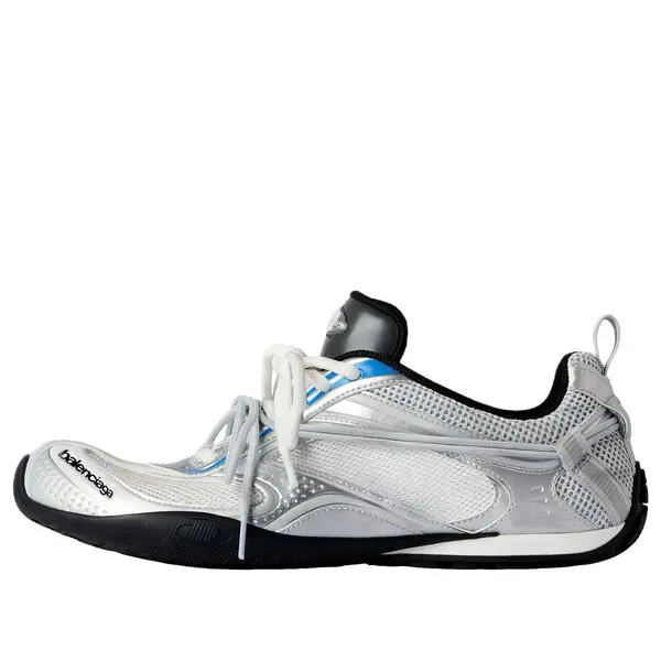 Balenciaga Radar Gradient Lines Sneaker - White/grey/silver