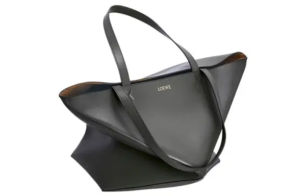 Loewe Xl Puzzle Fold Tote - Black