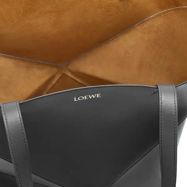 Loewe Xl Puzzle Fold Tote - Black