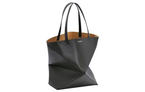 Loewe Xl Puzzle Fold Tote - Black