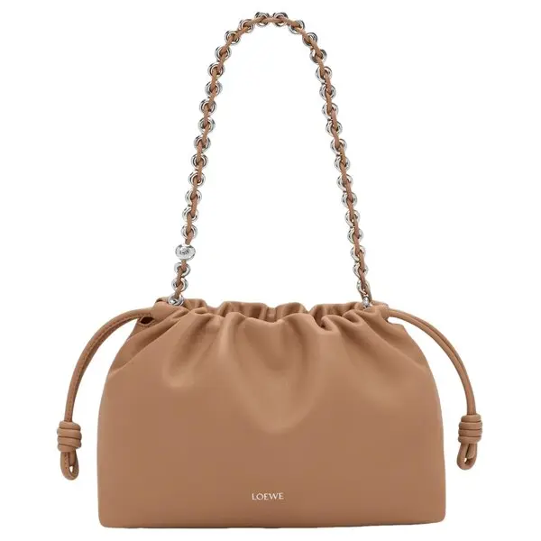 Loewe Medium Flamenco Bag In Nappa Lambskin - Mocha