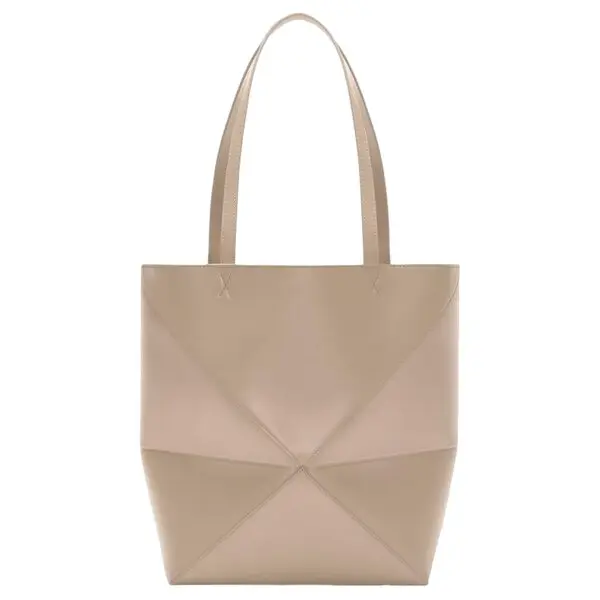 Loewe Medium Puzzle Fold Tote - Sand