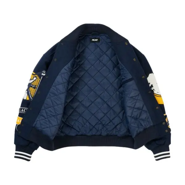 PALACE Wolfgang Varsity Jacket - Navy