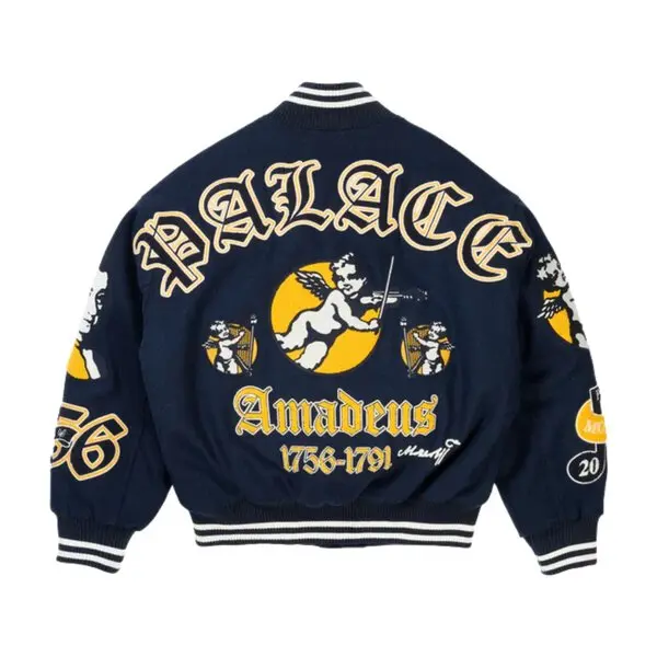 PALACE Wolfgang Varsity Jacket - Navy