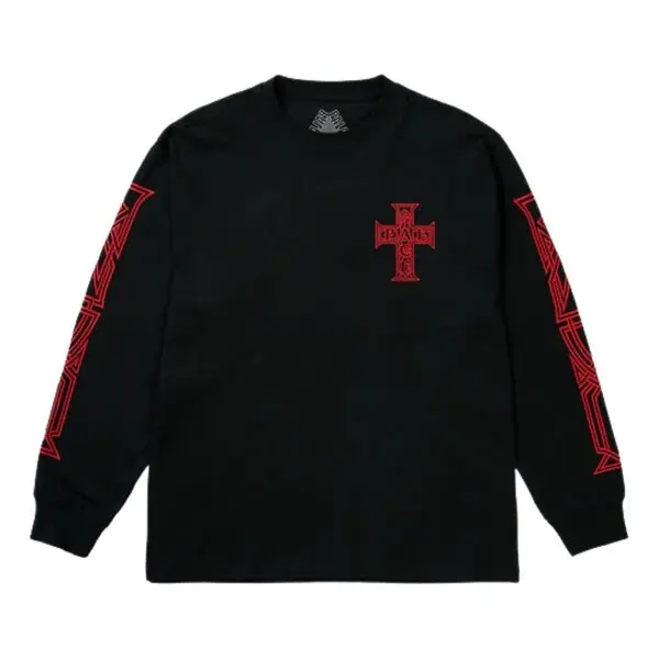 PALACE Y So Cross Long-sleeve T-shirt - Black