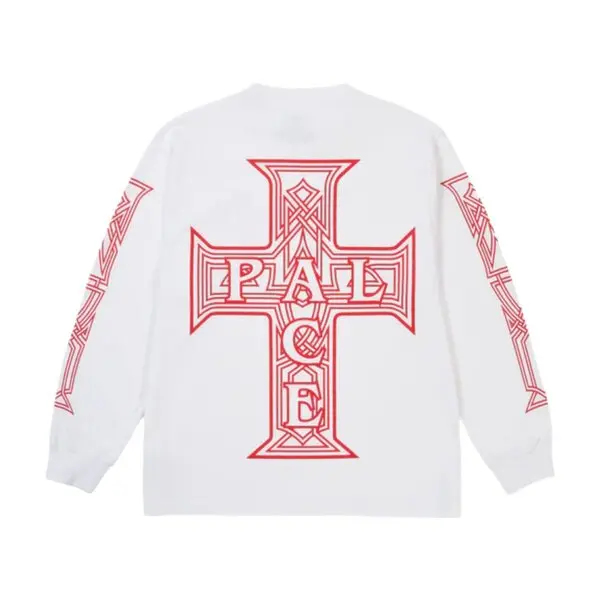 PALACE Y So Cross Long-sleeve T-shirt - White