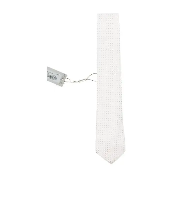Canali Pointed Tie - White