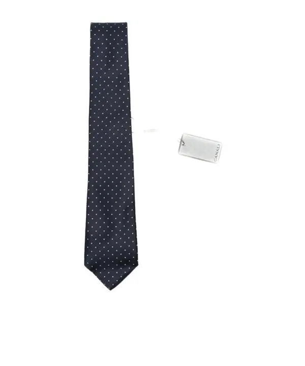 Canali Pointed Tie - Black