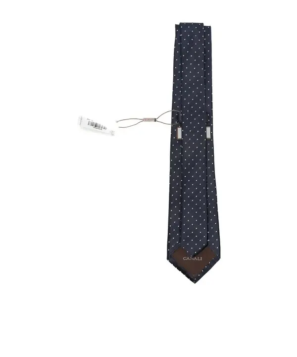 Canali Pointed Tip Neck Tie - Black